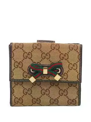 Gucci Princy Gg Canvas Wallet - Neutrals