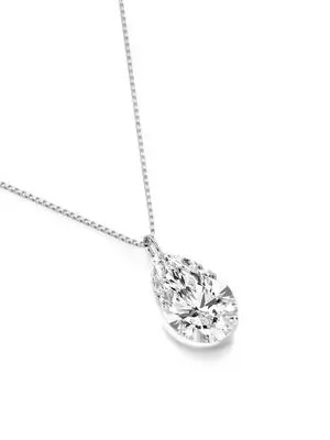 SOLO FOR DIAMONDS Pear-cut Diamond Necklace - Silver