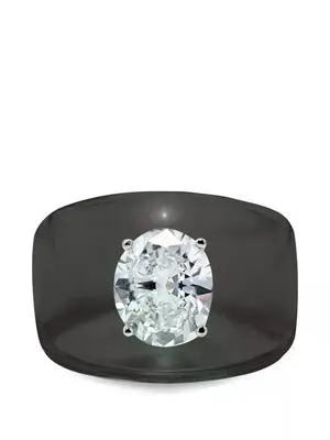 SOLO FOR DIAMONDS Diamond Dome Ring - Black