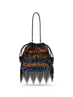 Etro Small Kalispera Bag With Sequins And Beads - Black