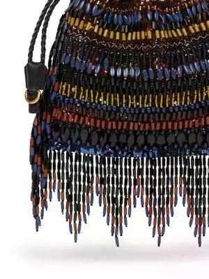 Etro Small Kalispera Bag With Sequins And Beads - Black