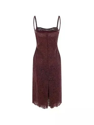 Ermanno Scervino Rebrodé Lace Midi Dress