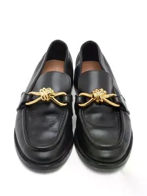 Bottega Veneta Knot Leather Loafers