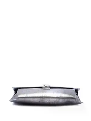 Dior 2016 Metallic Leather Shadow Soft Pouch On Chain Crossbody Bag
