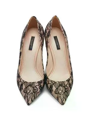 Dolce & Gabbana Black Lace Pumps