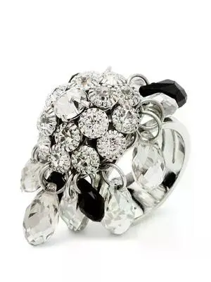 Dior Crystal And Bead Embellished Ring