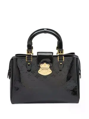 LOUIS VUITTON Louis Vuitton Melrose Avenue Monogram Vernis Tote Bag Black