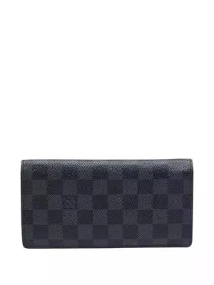 LOUIS VUITTON 2012 Brazza Damier Graphite Wallet - Black