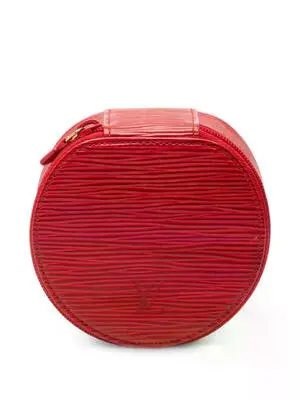 LOUIS VUITTON 1990-2010 Epi Ecrin Bijoux Travel Jewelry Case - Red