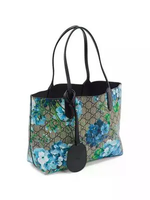 Gucci Blooms Gg Supreme Reversible Tote Bag