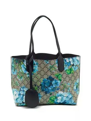 Gucci Blooms Gg Supreme Reversible Tote Bag - Neutrals