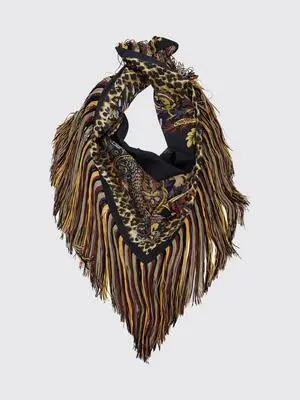 Etro Neckerchief With Print And Fringed Edges - Multicolor