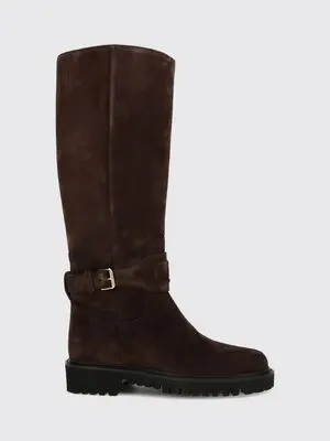 Valentino Garavani Knee-high Buckled Boots - Brown