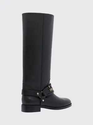 Pinko Tall Buckled Leather Boots