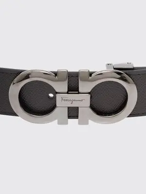 FERRAGAMO Gancini Buckle Belt - Brown