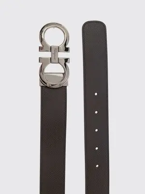 FERRAGAMO Gancini Buckle Belt - Brown
