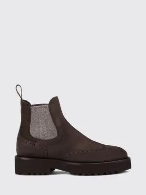 DOUCAL'S Suede Chelsea Boots - Mahogany