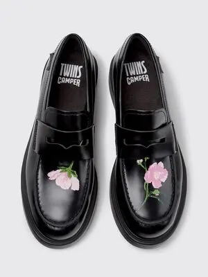 Camper Loafers With Floral Embellishment