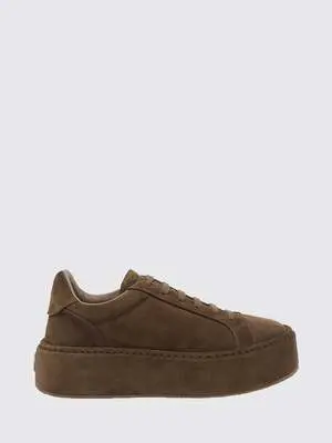 Casadei Suede Platform Lace-up Sneakers - Dark