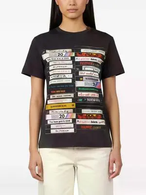 LOUIS VUITTON 2020 Vhs Print Cotton T-shirt - Black