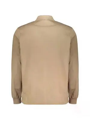 Paul & Shark Logo-patch Long-sleeved Polo Shirt - Neutrals
