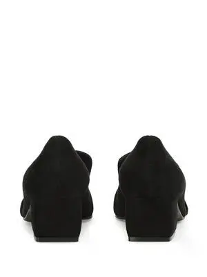 SERGIO ROSSI Buckled Block Heel Pumps