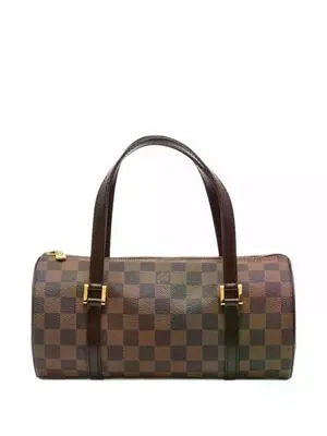 LOUIS VUITTON 2004 Papillon 26 Damier Ebene Tote Bag - Brown