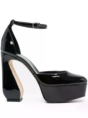 SERGIO ROSSI Calf Leather Glossy Pumps