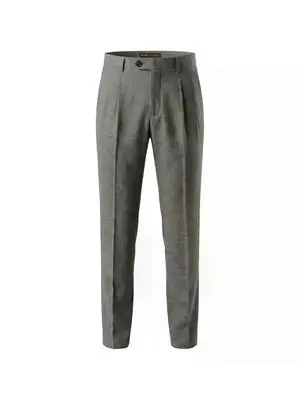 MOORER Pleated Wool Trousers - Grey