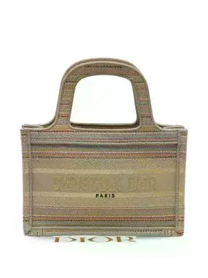 Dior 2021 Mini Book Embroidered Tote Bag
