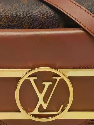LOUIS VUITTON Xl Dauphine Monogram Reverse Shoulder Bag