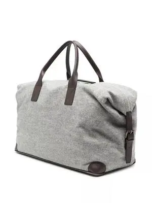 GRAN SASSO Herringbone-pattern Wool Tote Bag