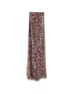 LOUIS VUITTON X Stephen Sprouse Leopard-print Stephen Sprouse Scarf - Neutrals