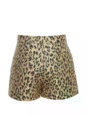 Valentino Garavani Leopard-print Jacquard Shorts