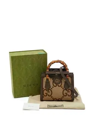Gucci Small Bamboo Diana Gg Jumbo Tote Bag