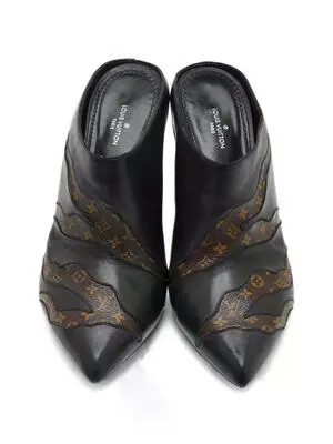 LOUIS VUITTON Monogram Canvas Pointed-toe Mules