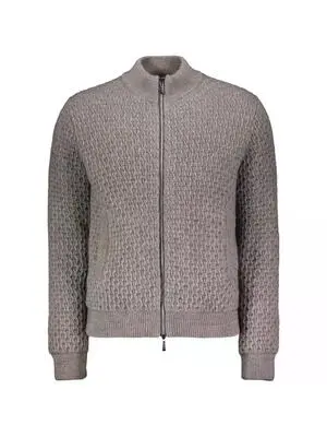 MOORER Gonerio-ec Zip-up Cardigan - Grey