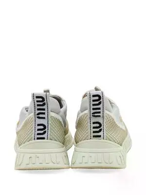 Miu Miu Crystal Embellished Low-top Slip-on Sneakers