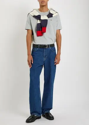 Gant Logo-embroidered Cotton T-shirt