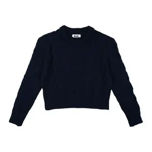 GIGI KNITWEAR Bubble Sweater In Navy - Blue