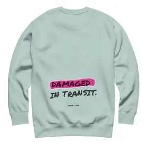 ANCHOR & CREW Ice Out For Delivery Annotations Organic Cotton Sweatshirt - Blue