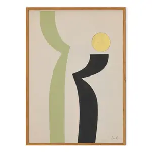 LENA WIGERS Black / Green Dance Olive 30 × 40 Cm Art Print - Black/green
