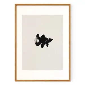LENA WIGERS Grey / Black Into The Wild 50 × 70 Cm Art Print - Grey/black