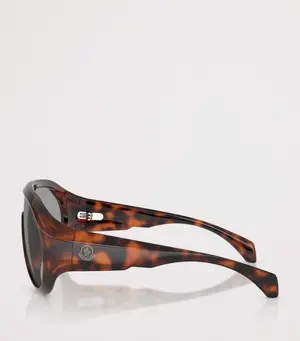 Moncler Tortoiseshell Aviator Sunglasses
