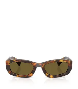 Miu Miu Tortoiseshell Rectangle Sunglasses