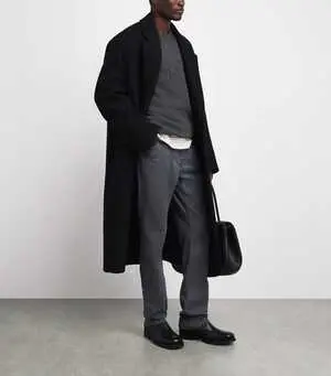 A.p.c. Wool Logo George Sweater - Black