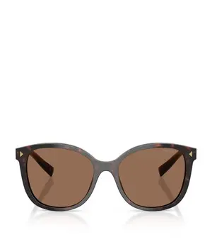 Prada Tortoiseshell Square Sunglasses - Brown