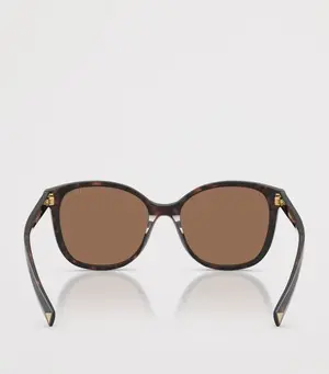 Prada Tortoiseshell Square Sunglasses