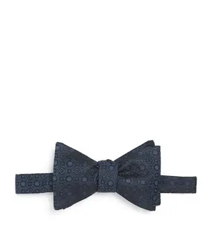 Eton Silk Medallion Bow Tie - Navy