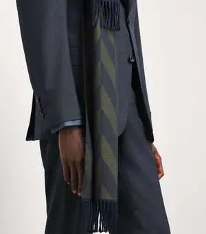 Eton Merino Wool Chevron Scarf